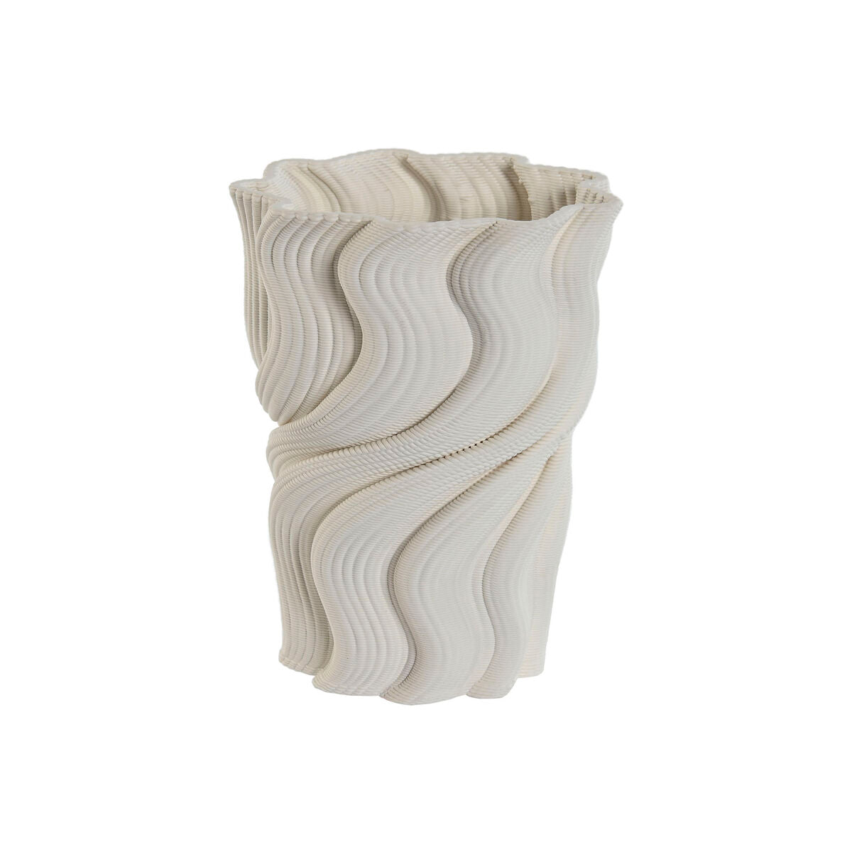Vase Home ESPRIT White Stoneware Modern 14 x 14 x 19 cm – Cronjager